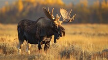 Autumn Fall Moose Free Stock Photo - Public Domain Pictures