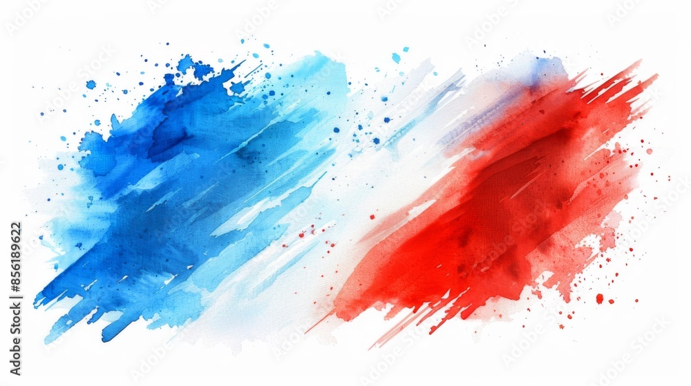 France background banner pattern template - Abstract watercolor ...