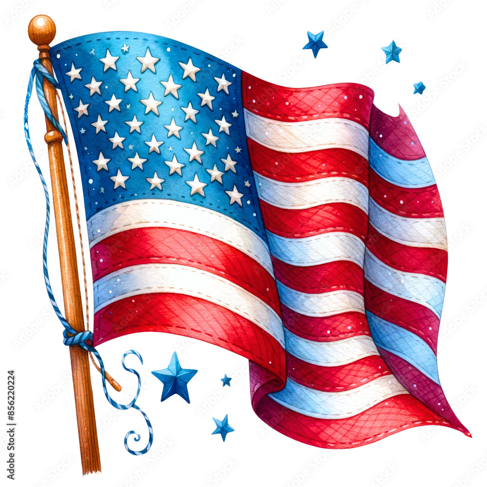 Independence Day Clipart Patriotic Fourth of July Party Illustration ...