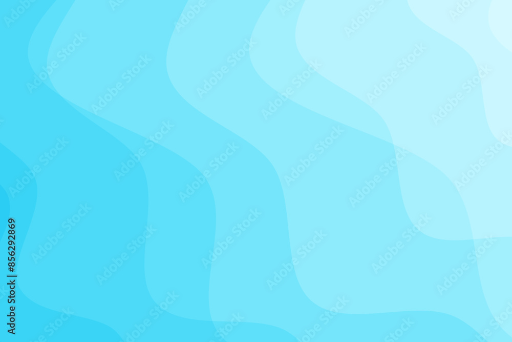 Abstract blue gradient wave simple background. Vector illustration. Stock Vector | Adobe Stock