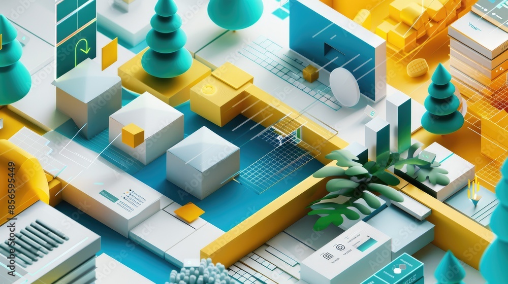 Designing a dynamic 3D visual background for a Power BI report homepage ...