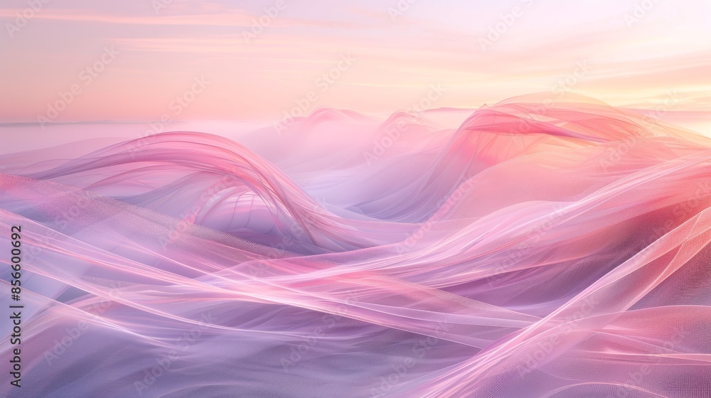 Swirling pink wisps creating an ethereal, otherworldly abstract ...