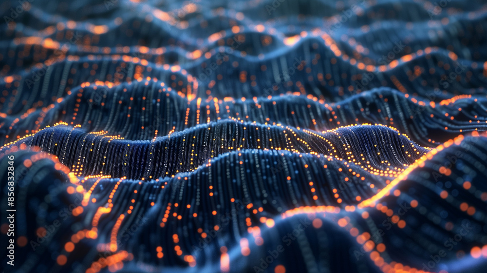 AI, Machine learning visualization as human brain neurons digital ...