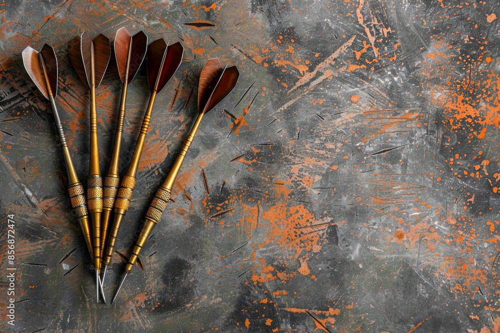 Darts poster with copy space Stock Photo | Adobe Stock