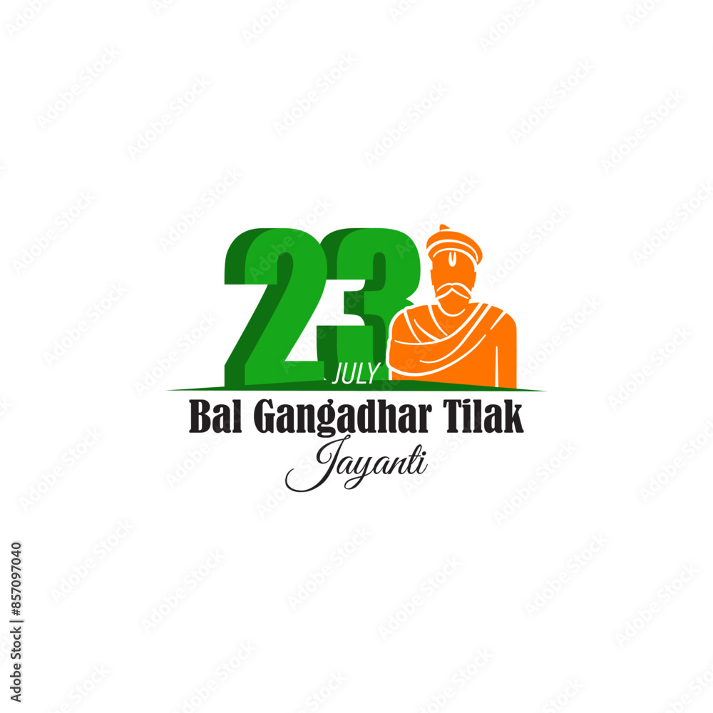 Vector illustration of Lokmanya Bal Gangadhar Tilak Jayanti social ...