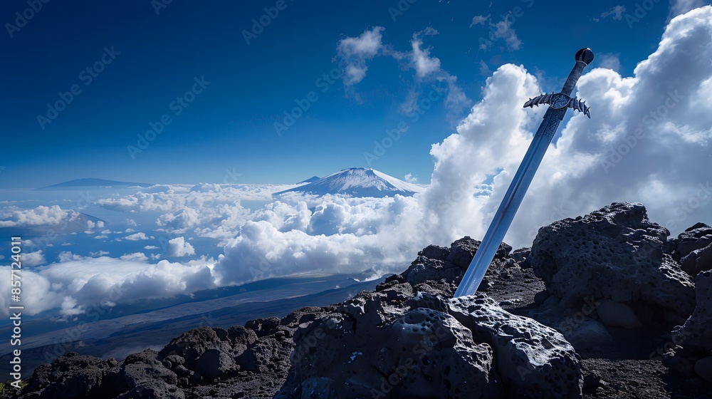 Maui Sword, Barbed Silver. On Haleakala Mountain in Haleakala National ...