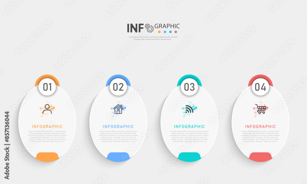 Vector Infographic Format With Steps Can Be Used For Process Diagrams Presentations Workflow