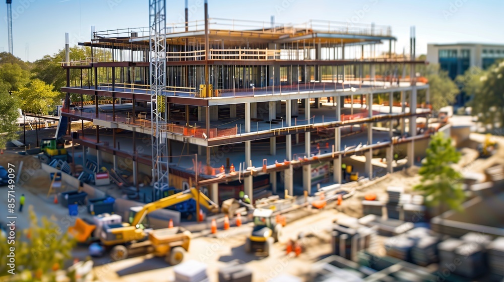 Photograph of a five-storey mixed-use modern architecture building in ...