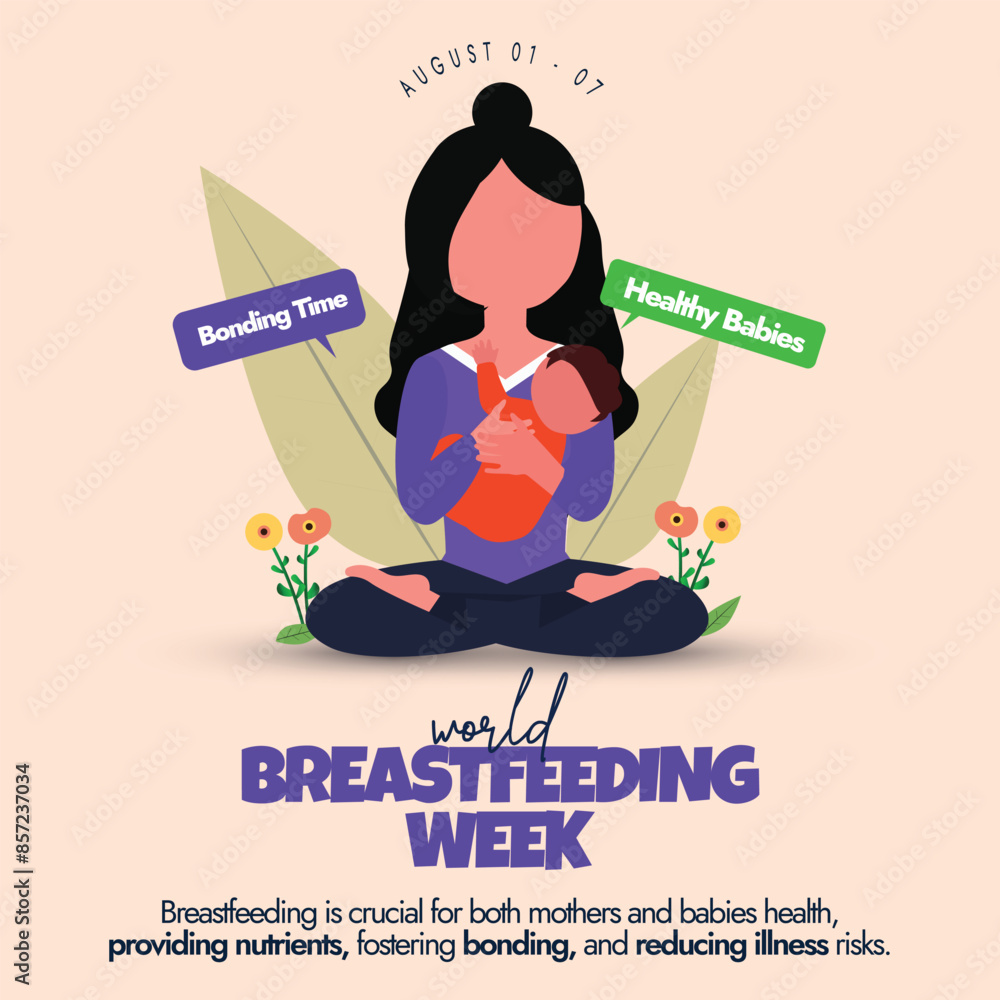 World Breastfeeding week. 1 to 7 August Breast feeding week celebration ...