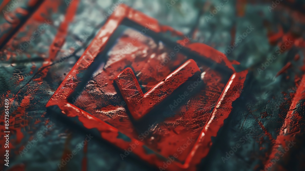 Red CHECKED stamp with checkmark in square, textured background ... Red CHECKED stamp with checkmark in square, textured background ...