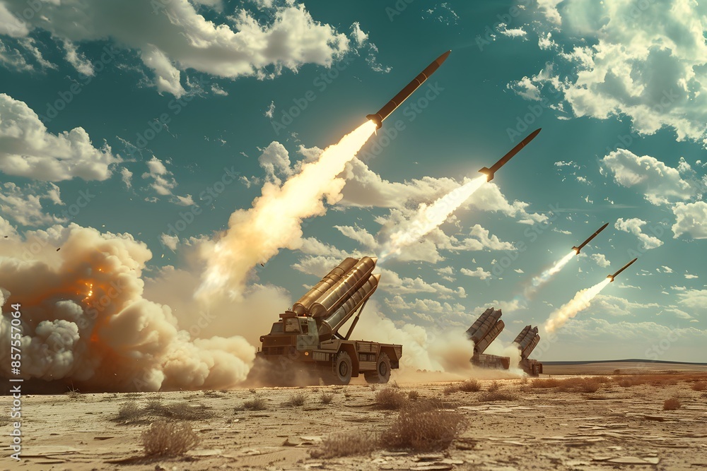 An armored vehicle capable of launching military strategic missiles ...