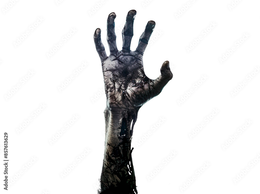 Zombie Hands Coming Out Of The Ground