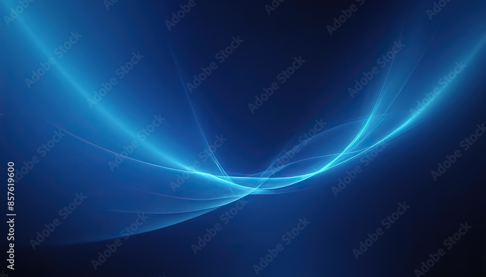 Abstract blue curve and light lines background vector illustration ...