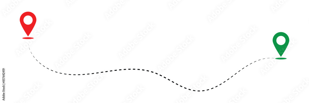 Map and location symbols set. Mapping icon collection. Geolocation map ...