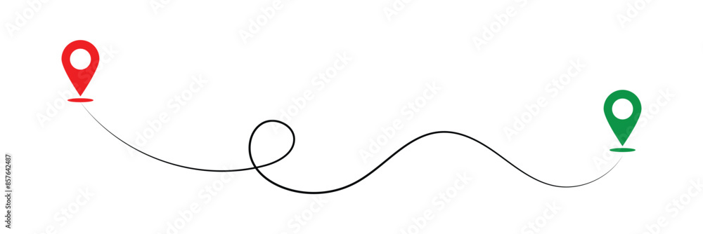 Map and location symbols set. Mapping icon collection. Geolocation map ...