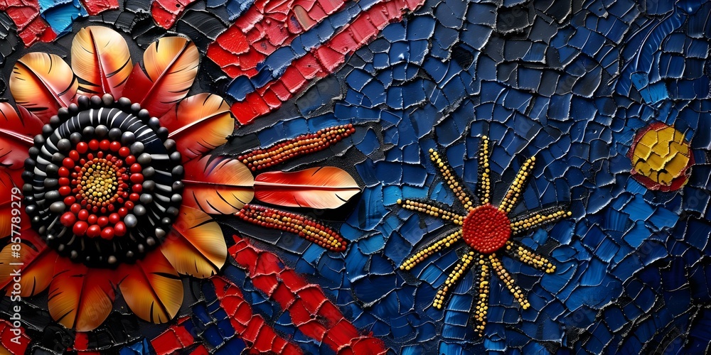 Aboriginal artist reimagines Australian flag with indigenous culture ...