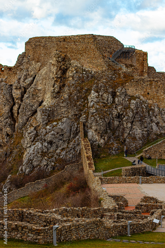 Upper castle related to the Devin castle (Slovak: Devinsky hrad ...