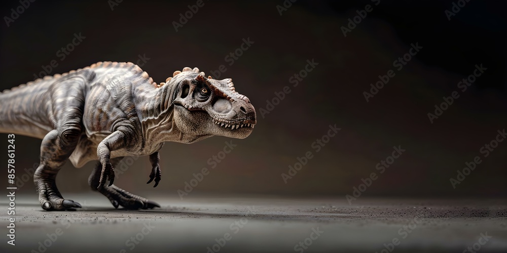 Stock-Illustration „First Image of a Carnotaurus. Concept Dinosaur ...