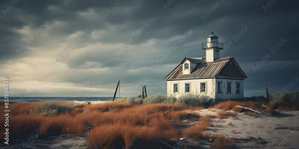 Decrepit lighthouse keepers cottage stands as reminder of storms impact ...