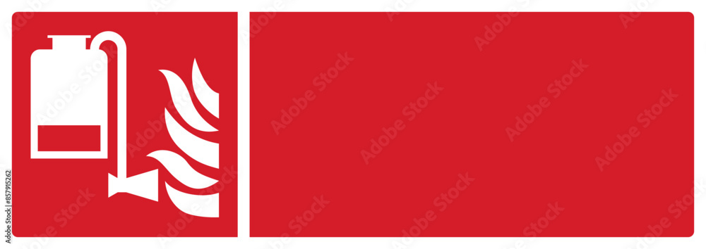 ISO fire prevention safety sign portable foam applicator unit your ...