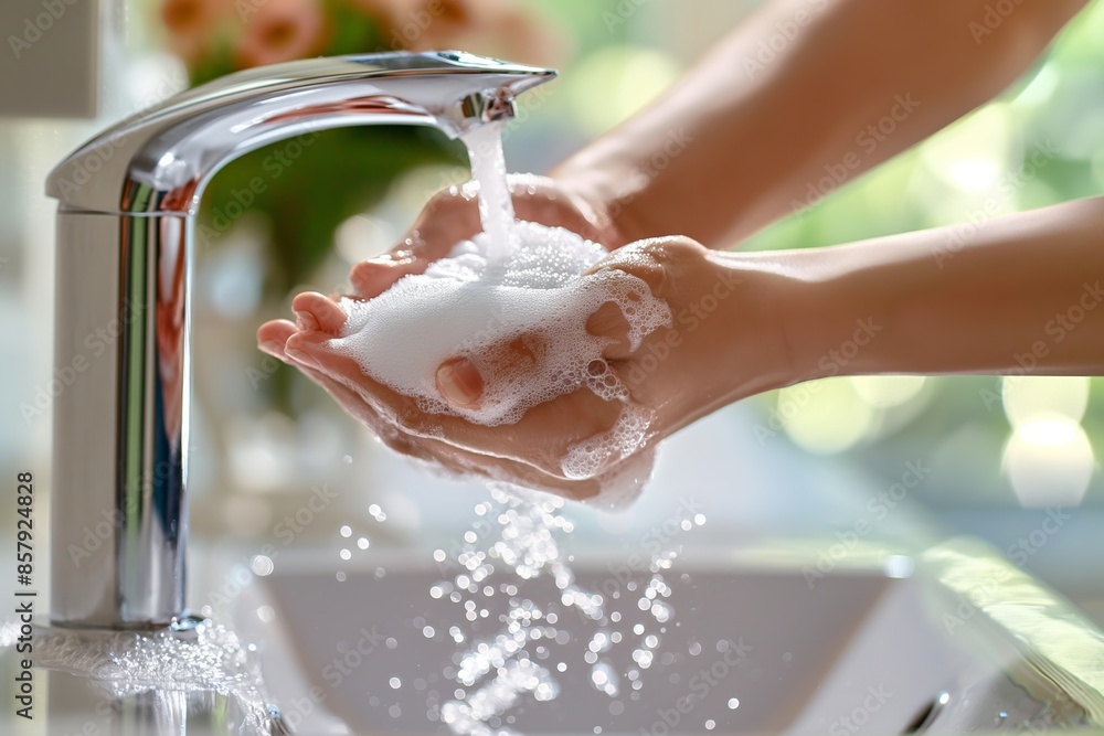 Effective hand hygiene with soap and water helps prevent infection by ...
