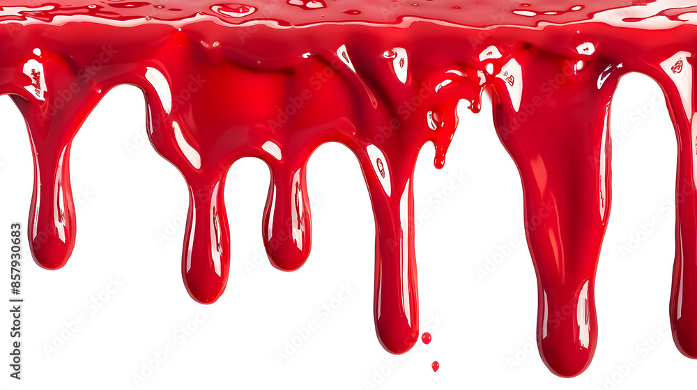 red liquid dripping effect isolated png transparent background Stock ...
