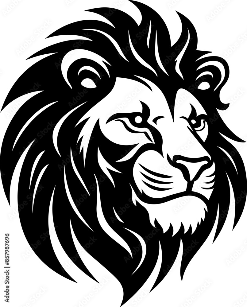 Lion vector transparent background PNG clipart Stock Vector | Adobe Stock