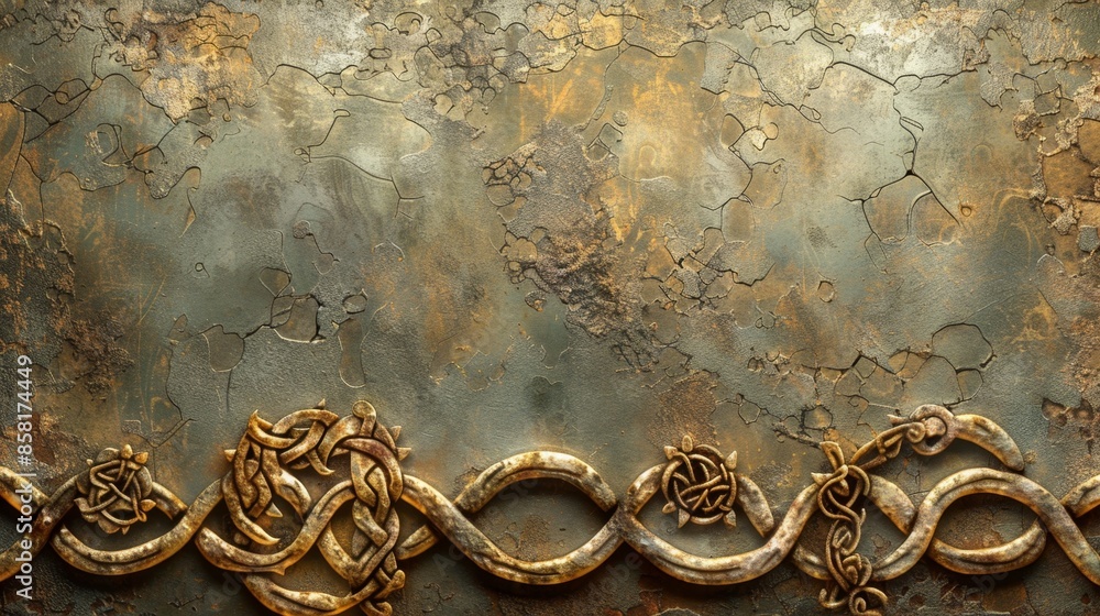 vintage celtic art, vintage-style backdrop with elegant weathered ...