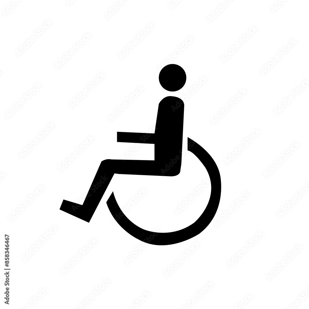 Close up of disabled logo and vector and illustrator file and EPS ...