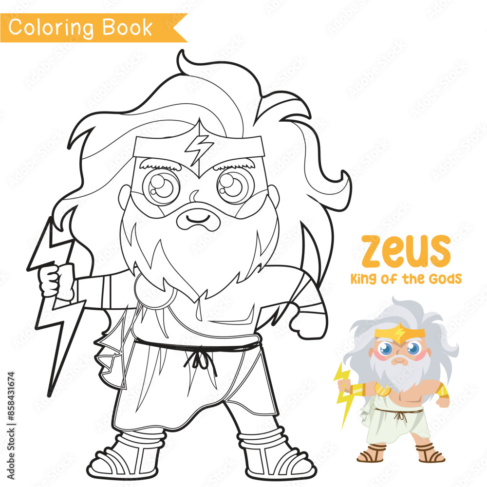 Colouring worksheet ancient Greece mythology. Coloring activity for ...