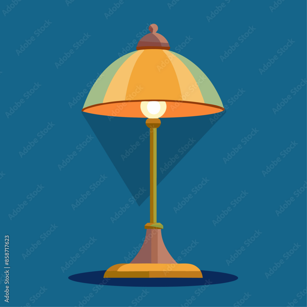 Lamp clipart cartoon Illustration drawing Stock Vector | Adobe Stock