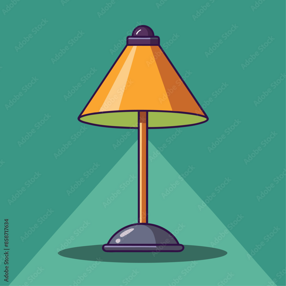 Lamp clipart cartoon Illustration drawing Stock Vector | Adobe Stock