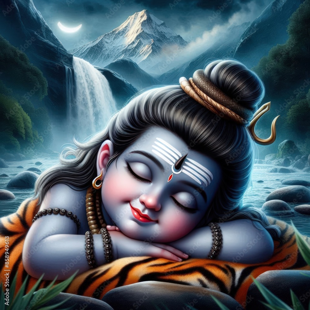 Maha Shivratri, a Hindu festival celebrated of Shiva Lord, Baby Shiva ...
