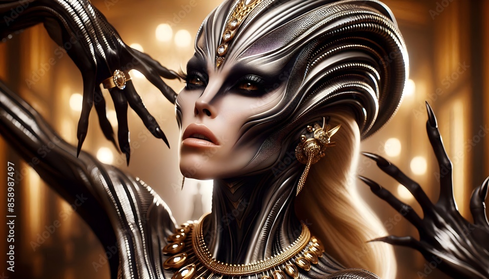 Aliens ancestrales, extraterrestre, ufo, arte, luces, platillo volador ...