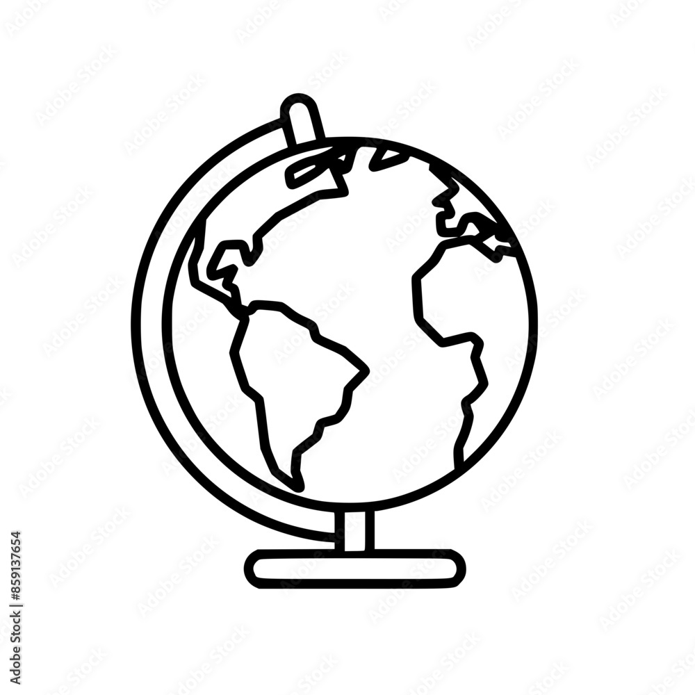 Image vectorielle Stock globe icon, Globe SVG, Travel SVG, Adventure ...