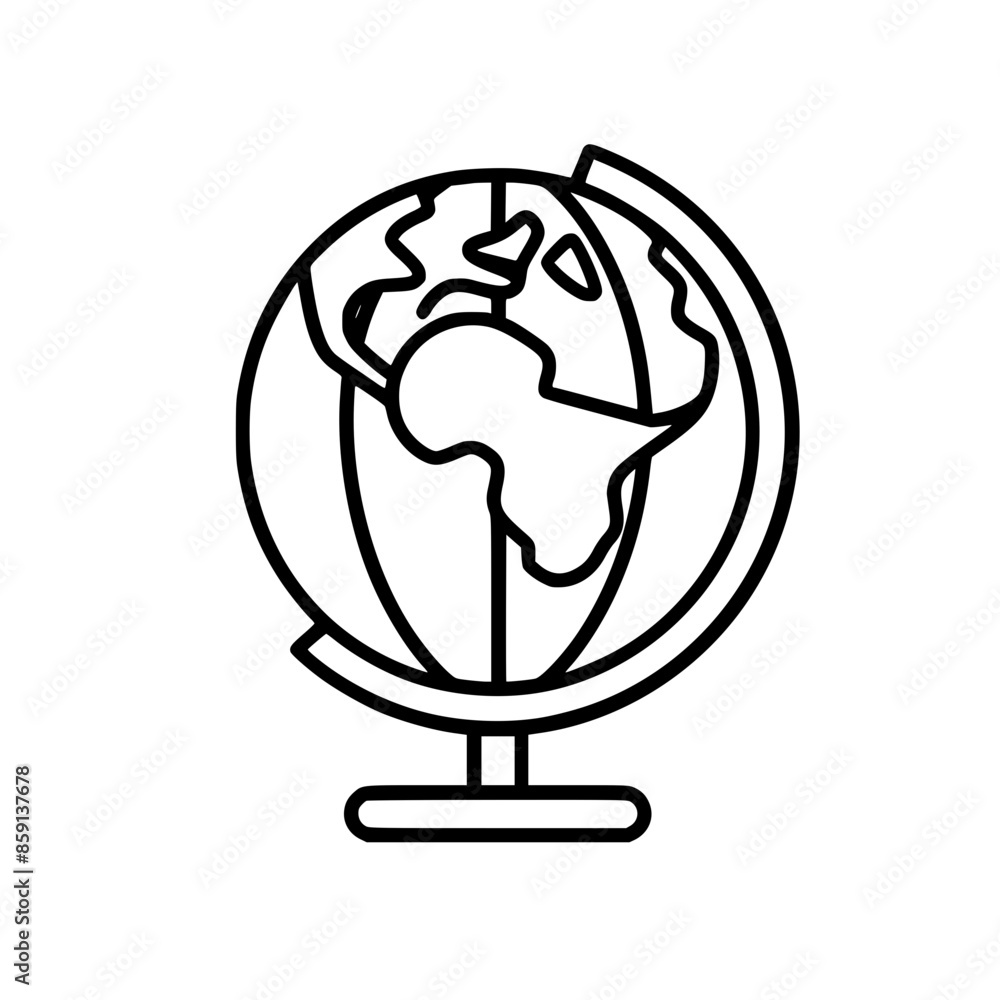 Image vectorielle Stock globe icon, Globe SVG, Travel SVG, Adventure ...