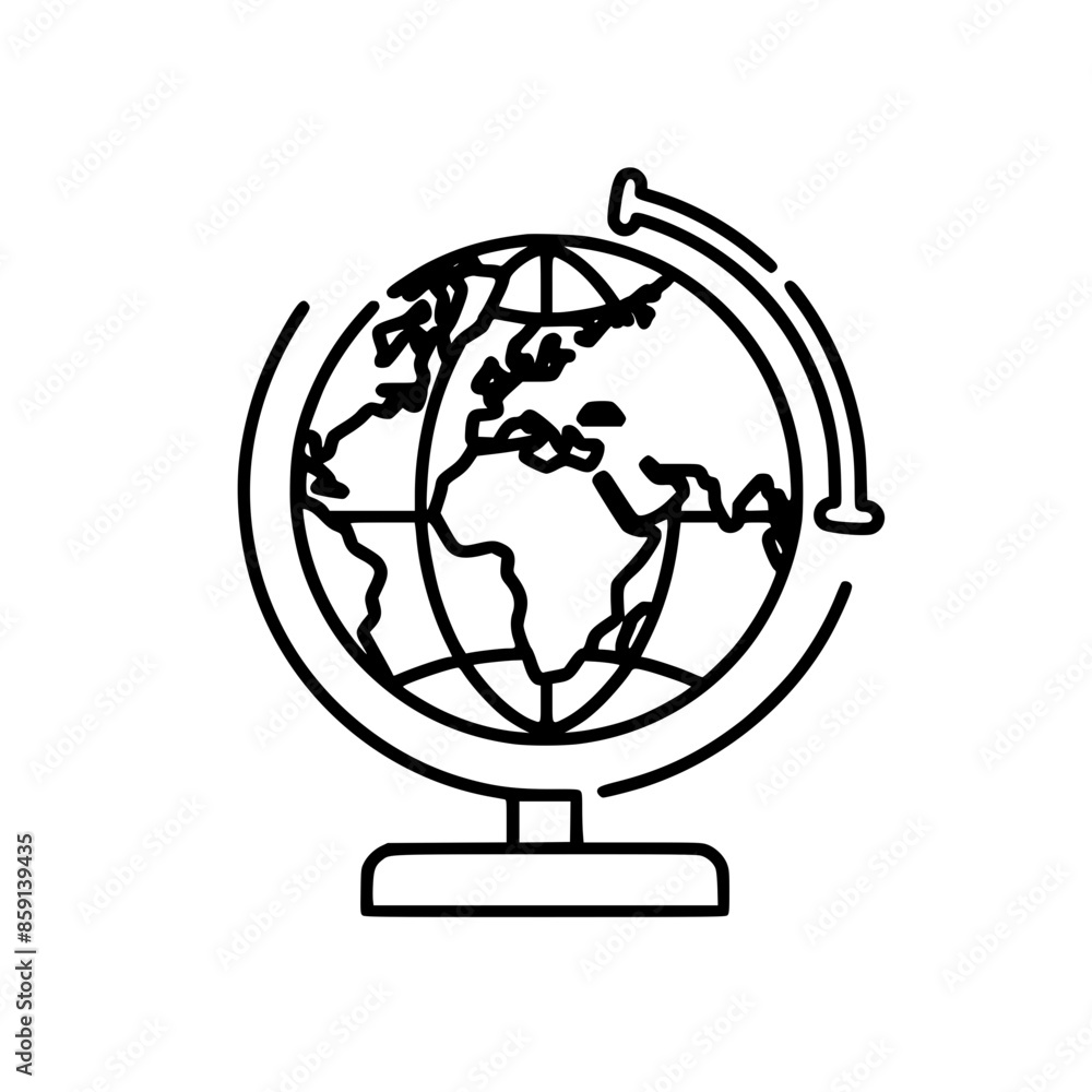 Image vectorielle Stock globe icon, globe svg, travel svg, adventure ...