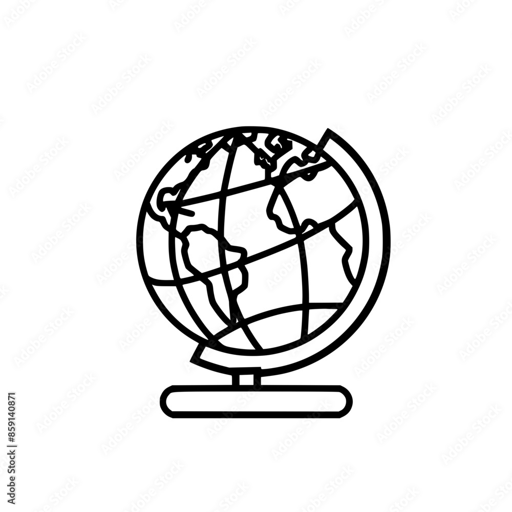 Vektor globe icon, globe svg, travel svg, adventure svg file, flower ...