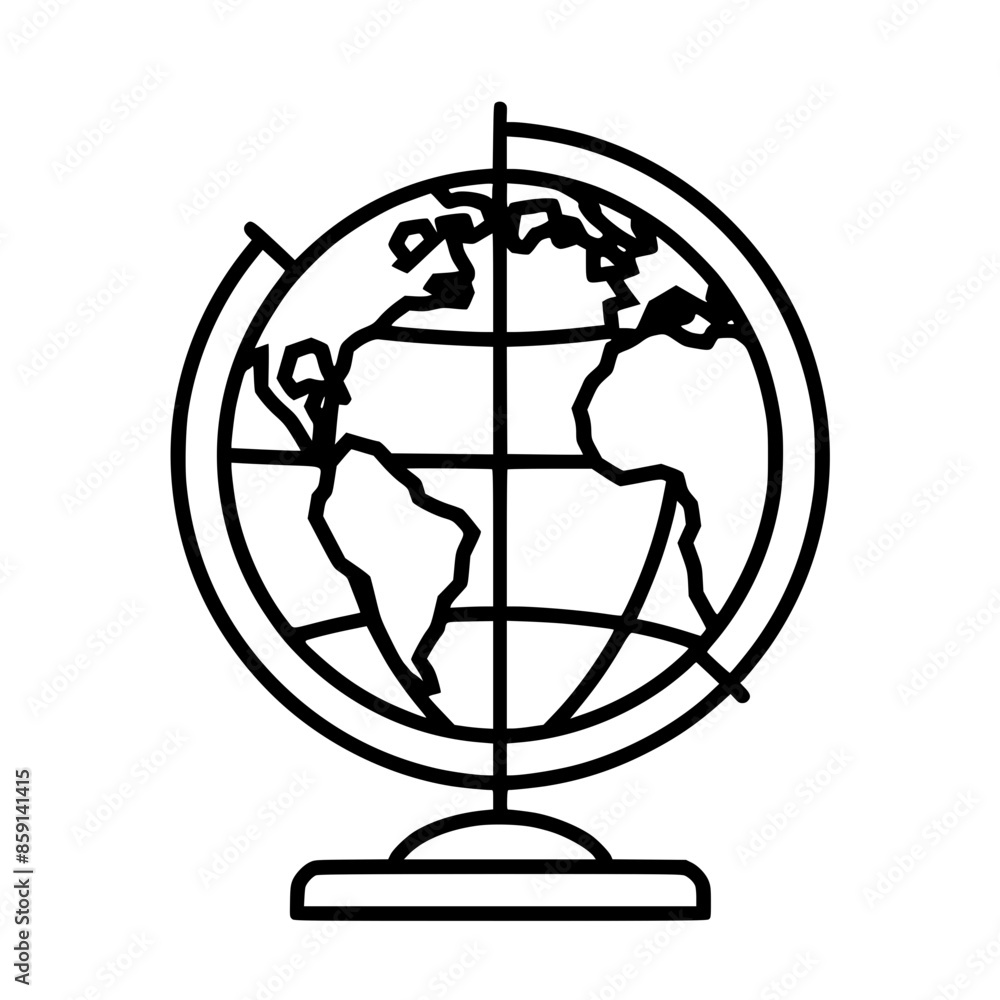 Vector de Stock globe icon, globe svg, travel svg, adventure svg file ...