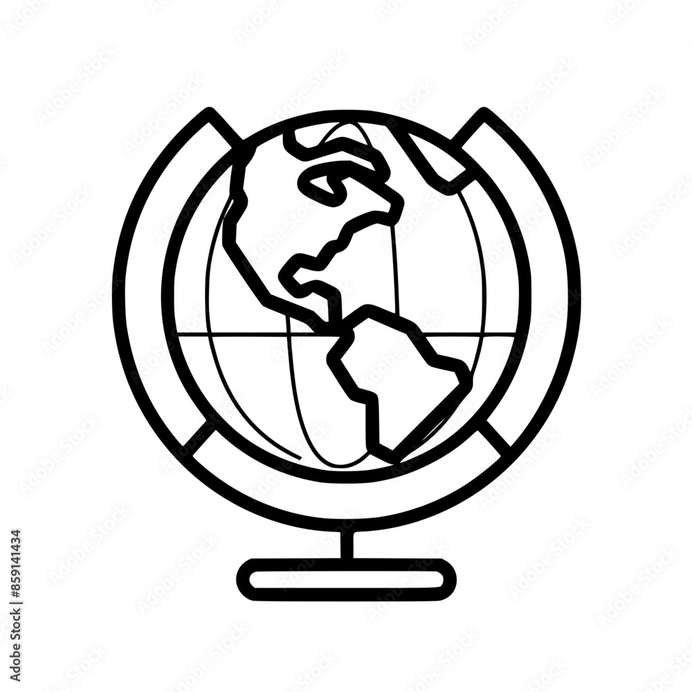Vector de Stock globe icon, globe svg, travel svg, adventure svg file ...