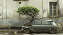 Tree Growing Out Of Abandoned Car 2 Free Stock Photo - Public Domain ...
