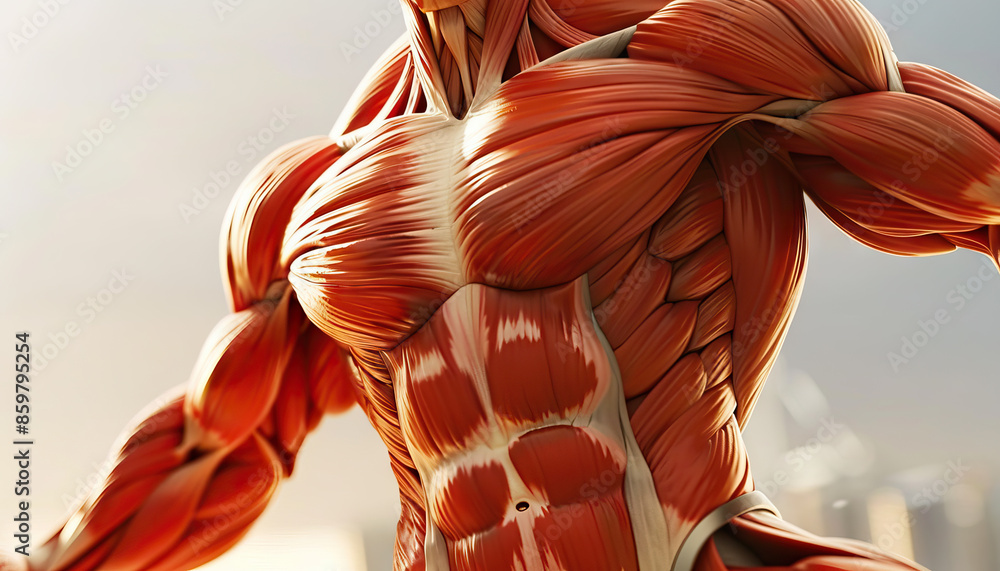 Muscles are the foundation of athleticism: Depict a strong, solid ...