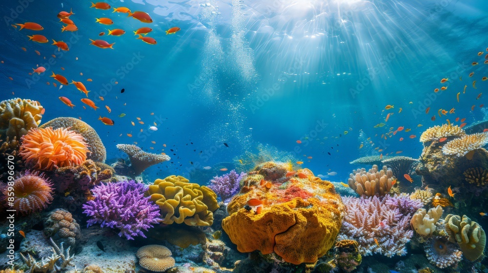 Coral reefs, vibrant underwater ecosystems, depend on clear, warm water ...