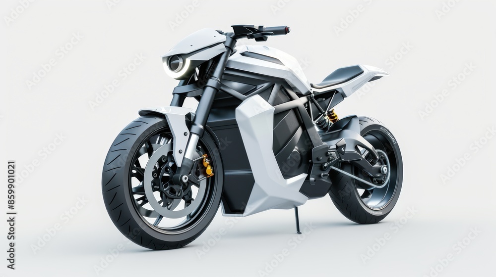 The futuristic electric motorcycle is a concept design that combines ...