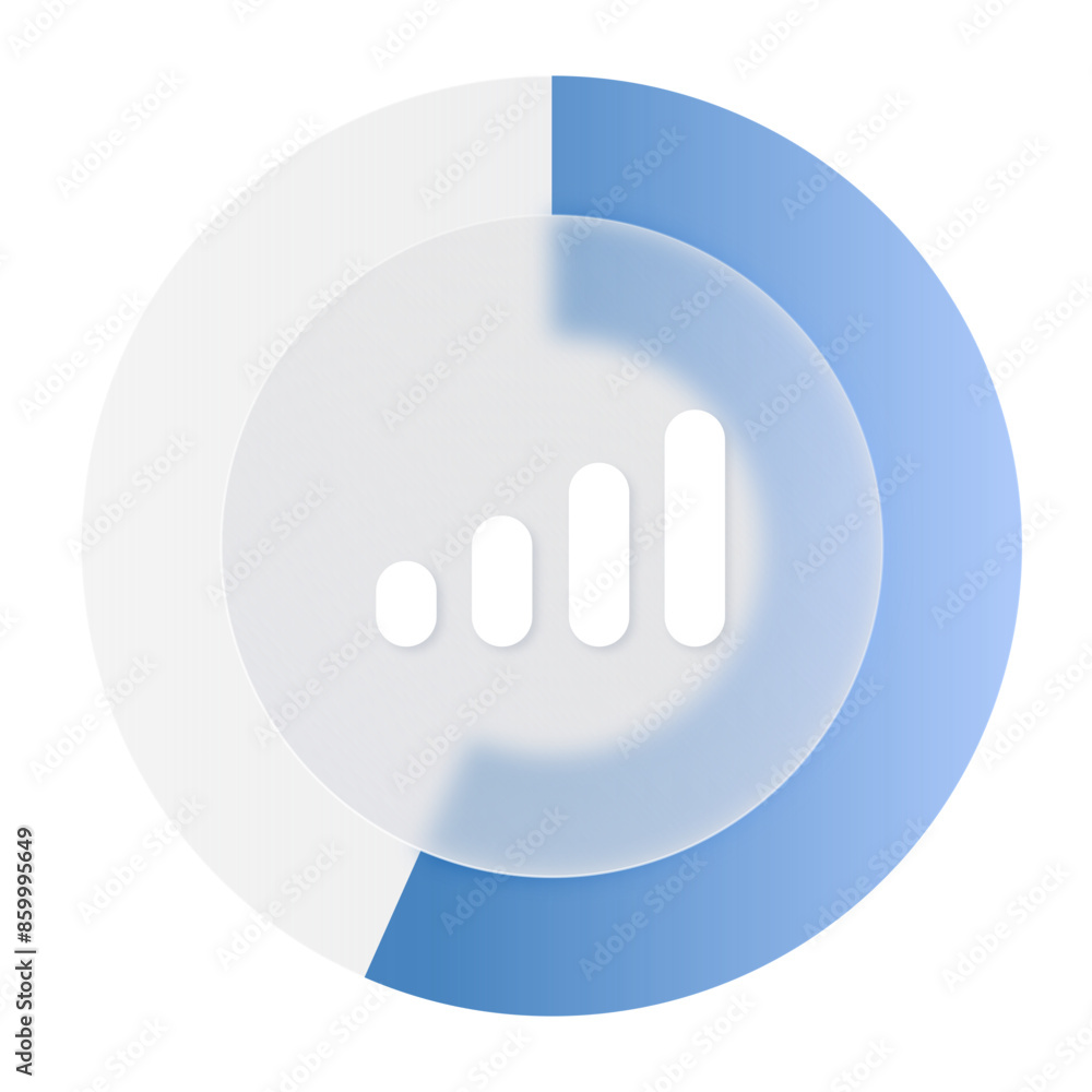 Signal Connection Internet Low Full Glassmorphism UI Icon Sign and ...