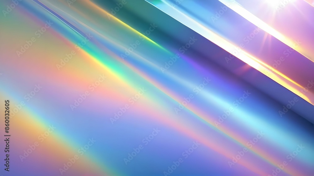 abstract prism light rainbow reflection background with vibrant ...