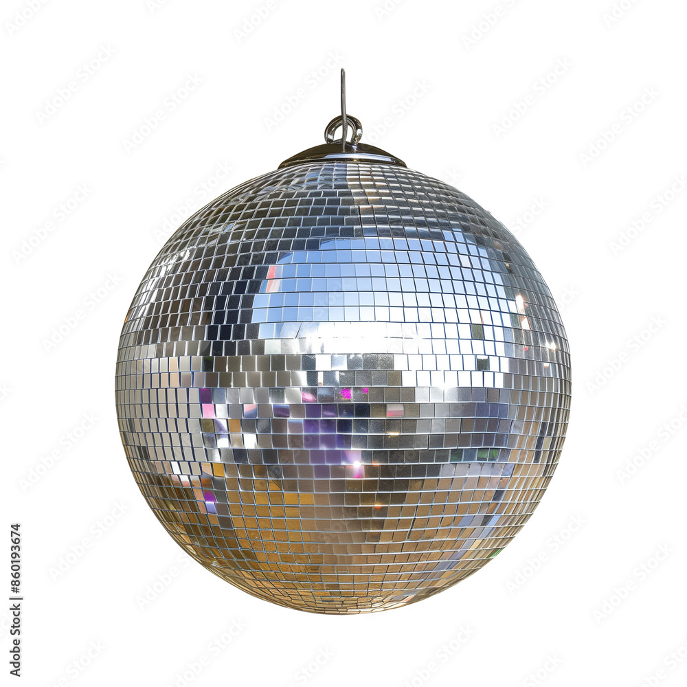 Disco Ball isolated cutout object on transparent background., png file ...