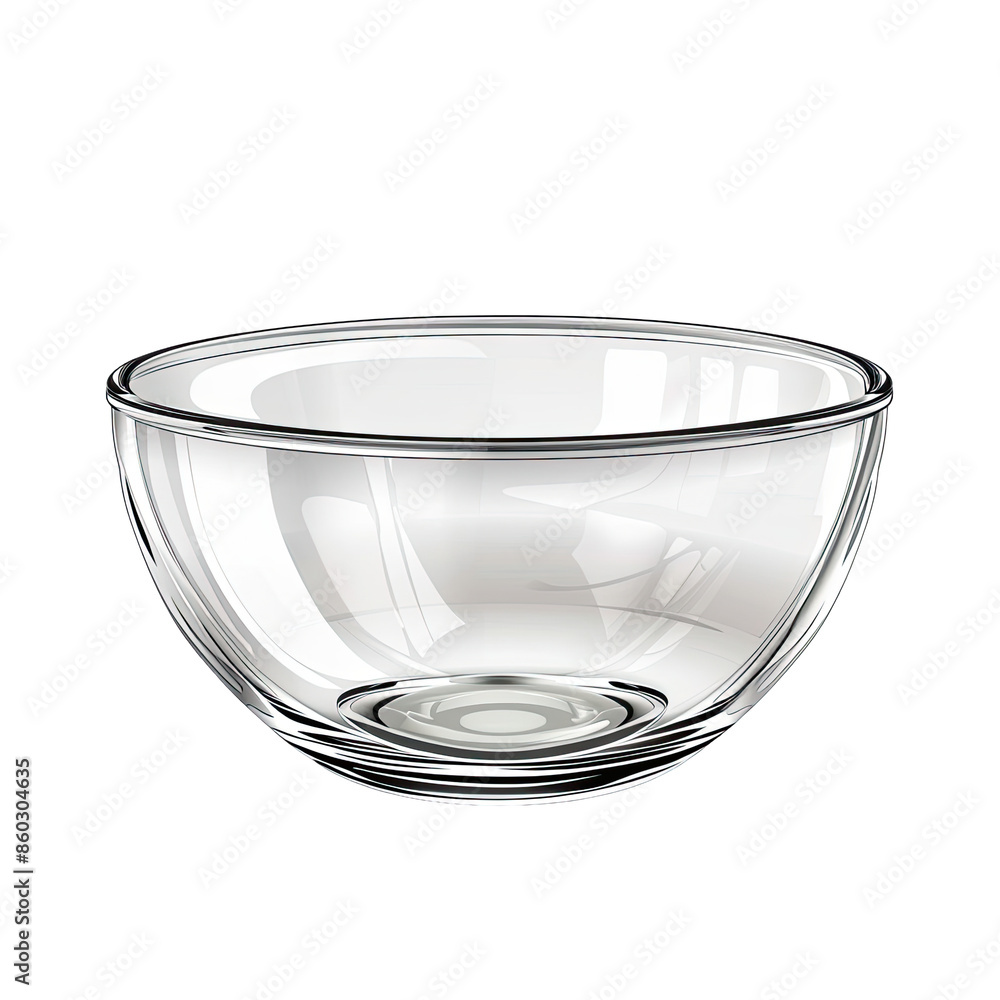 glass bowl isolated on transparent background Stock Photo | Adobe Stock