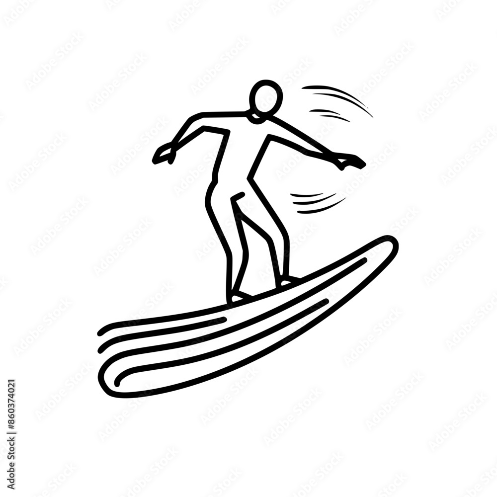Vector de Stock Surfing Svg, Surfboard Svg, Surf Clipart, Surfer Man ...