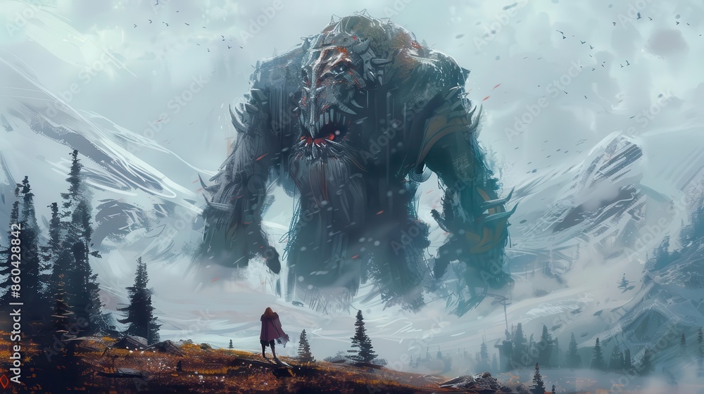 norse mythology fantasy giant monster concept art epic mythological ...